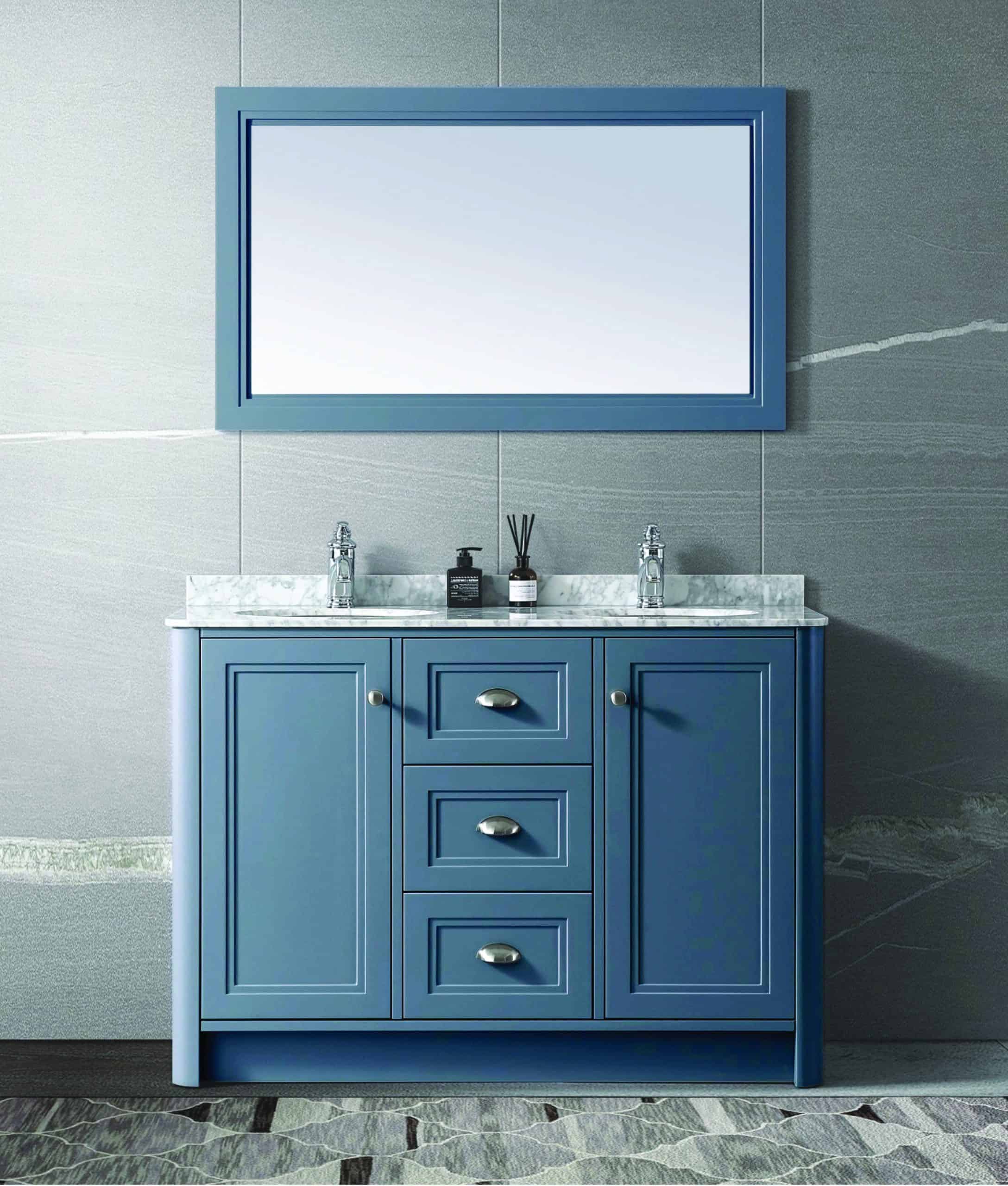 Aylesbury 1200mm Navy Vanity Unit & Single Basin – Plumb4Less